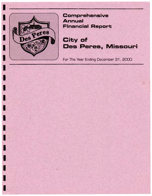 "Comprehensive Annual Financial Report, 2000" by City of Des Peres