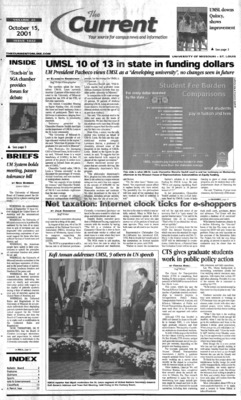 "Current, October 15, 2001" by University of Missouri-St. Louis